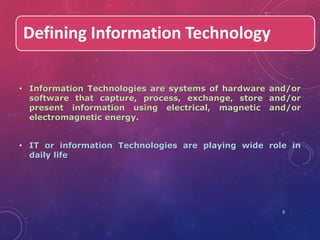 Introduction to information technology | PPTX
