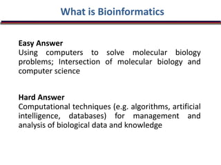 Introduction to Information Technology and Bioinformatics Basic ...