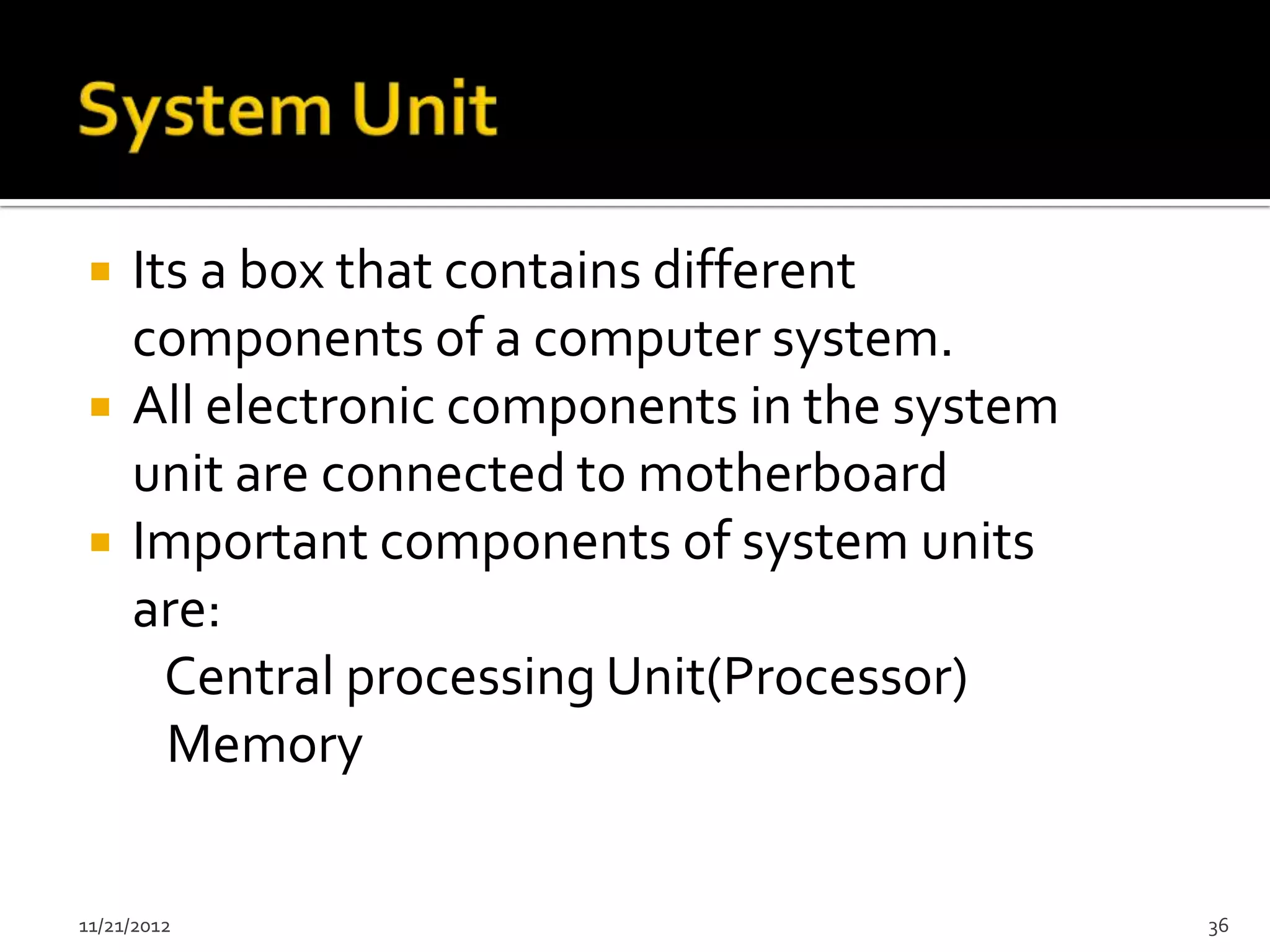 Introduction To Information Technology Lecture 1 Pptx Data Storage And Warehousing Computing