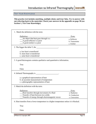 Introduction to infrared thermography | PDF