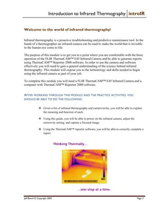 Introduction to infrared thermography | PDF