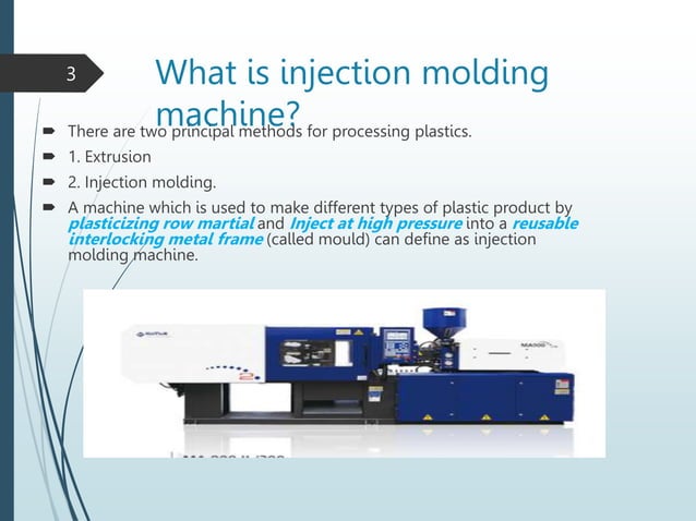 Introduction to Injection Molding Machine.pptx | Technology & Computing
