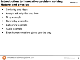 Introduction to innovative problem solving (IMt) | PPTX