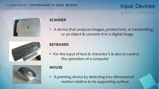 Introduction to input devices & processing unit | PPT
