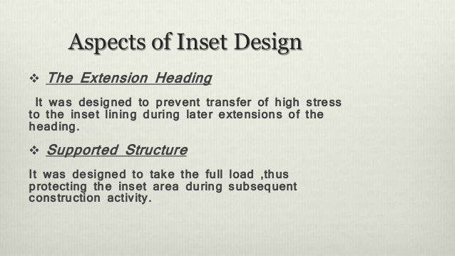 Introduction to inset design