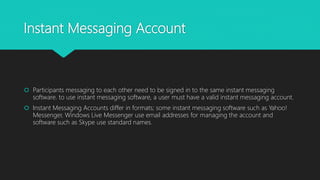 Introduction to Instant Messaging class 10 | PPTX