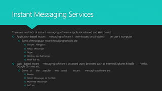 Introduction to Instant Messaging class 10 | PPTX
