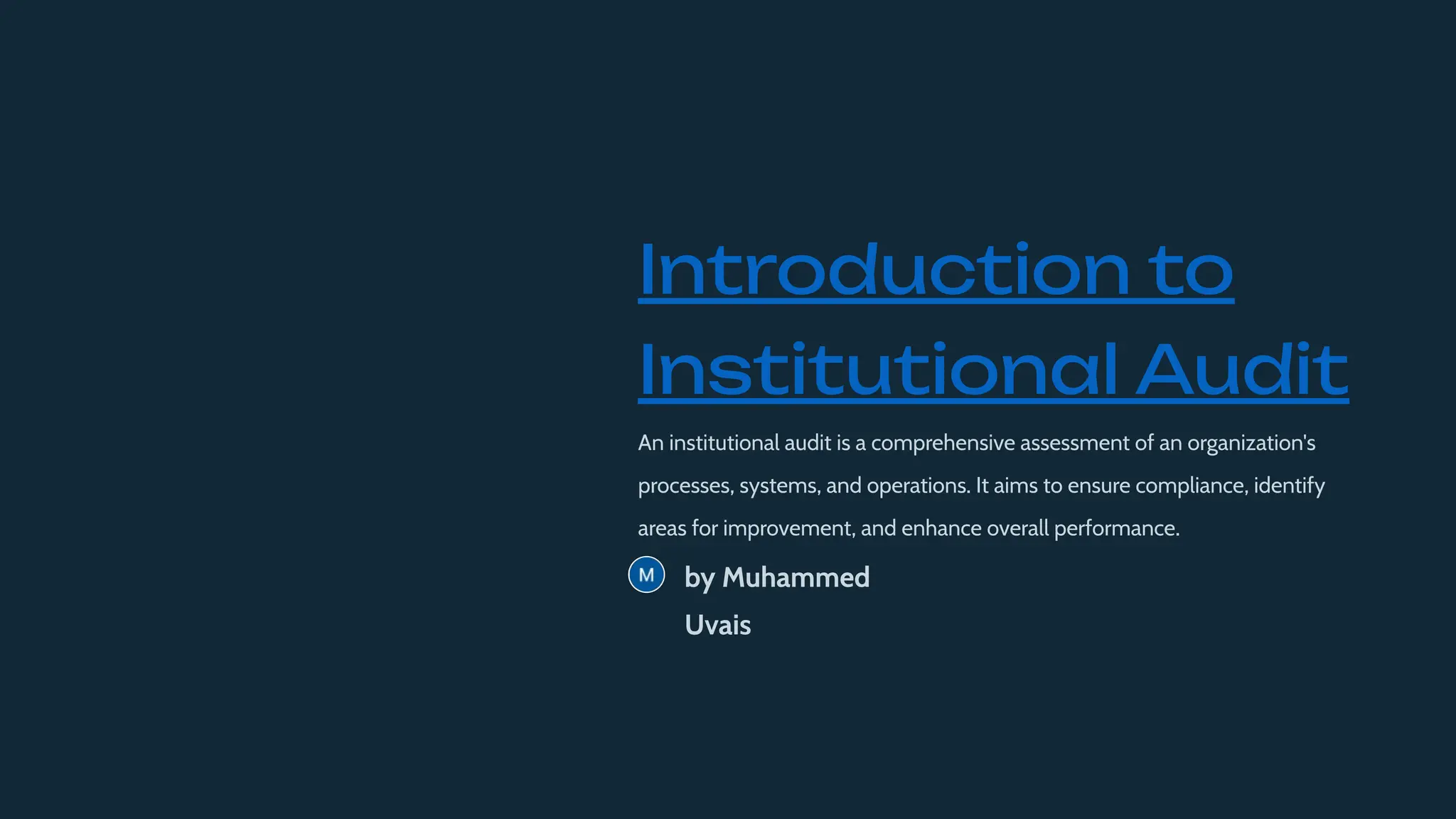 Introduction to Institutional Audit pdf 1.pdf