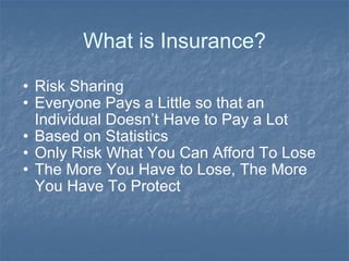 Introduction to insurance | PPT