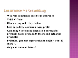 Classification of risks and Insurance | PPT