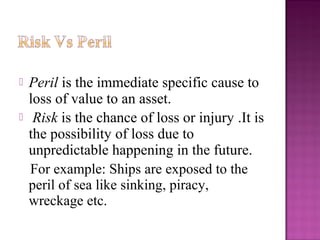 Classification of risks and Insurance | PPT
