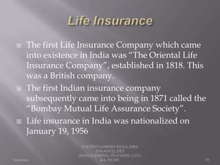 Introduction to insurance | PPTX