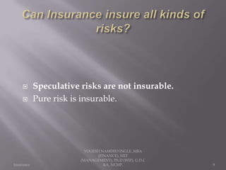 Introduction to insurance | PPTX