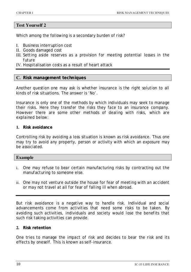 Introduction To Insurance And Risk Management Pdf