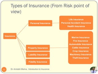 Introduction to Insurance by Dr. Amitabh Mishra | PDF