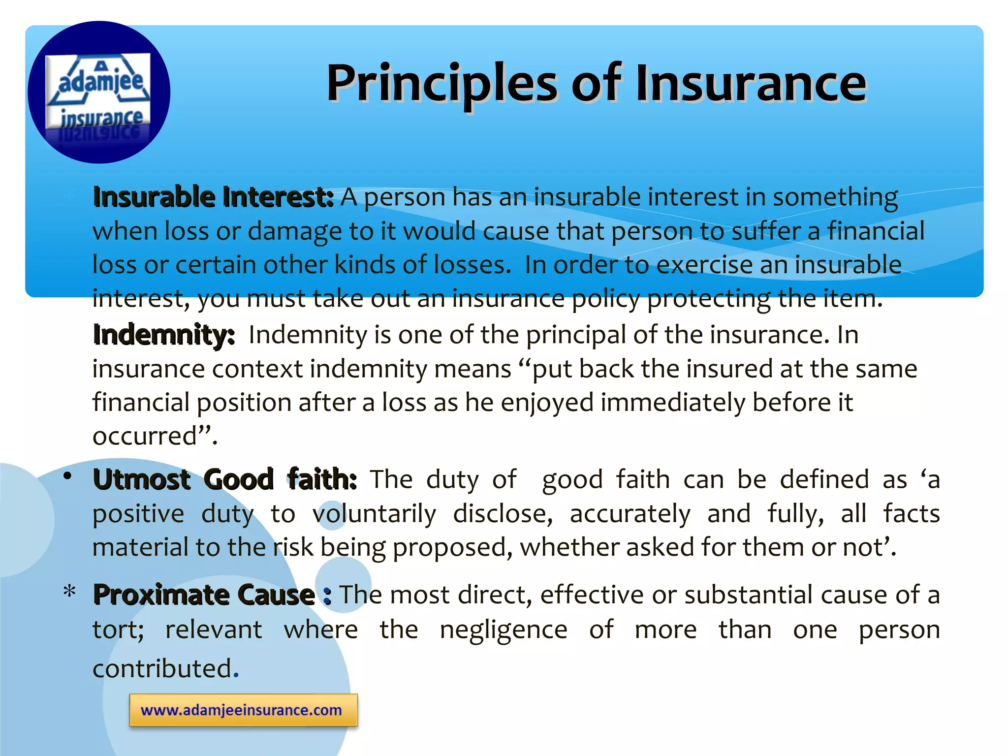 Introduction to insurance AICL | PPT