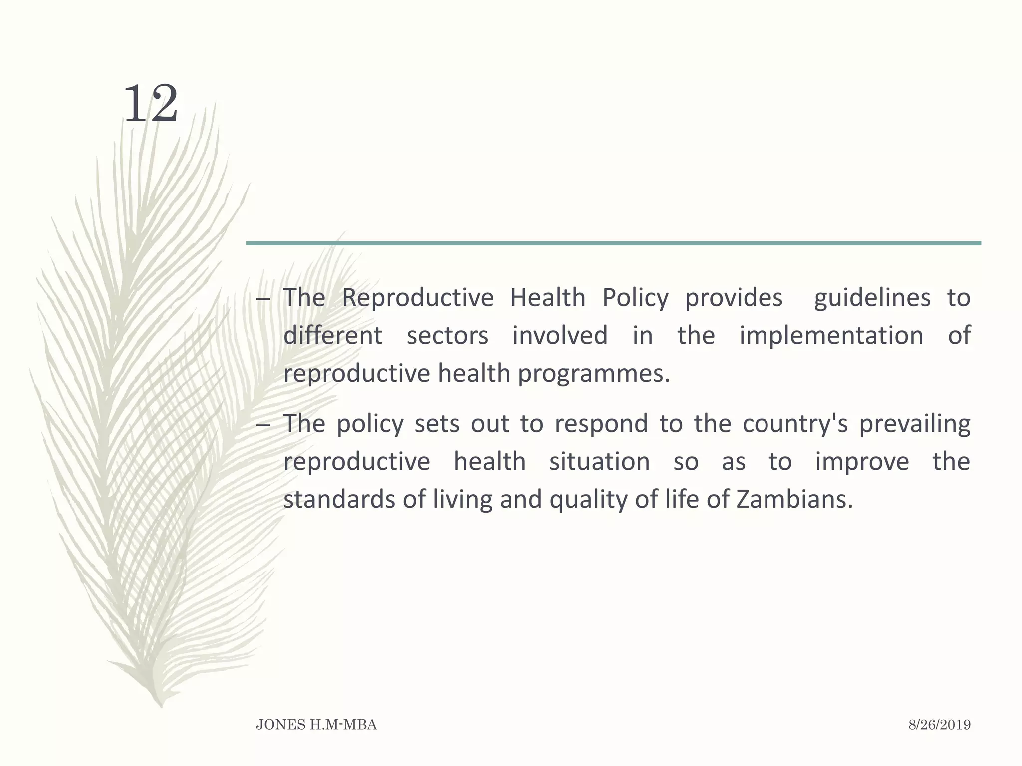 Introduction to integrated reproductive health | PPTX