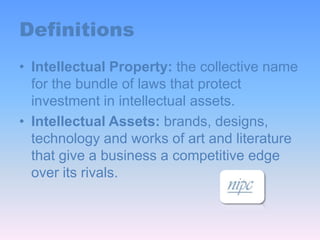 Introduction to intellectual property | PPT