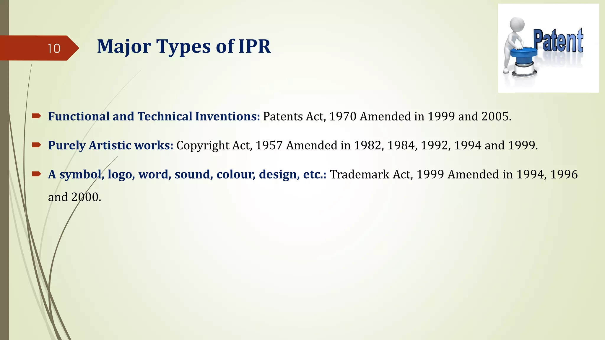 Introduction to intellectual property rights | PDF