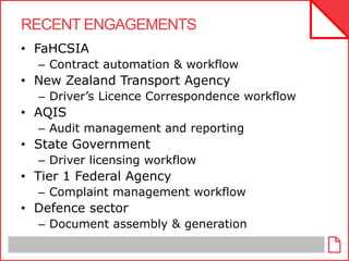Introduction To Intelledox June 2010 | PPTX
