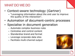 Introduction To Intelledox June 2010 | PPTX