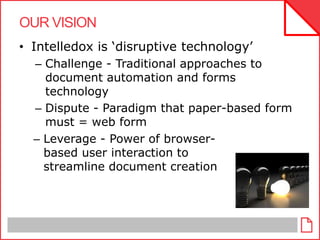 Introduction To Intelledox June 2010 | PPTX