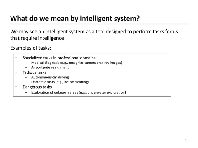 Introduction to intelligent systems | PDF | Artificial Intelligence ...