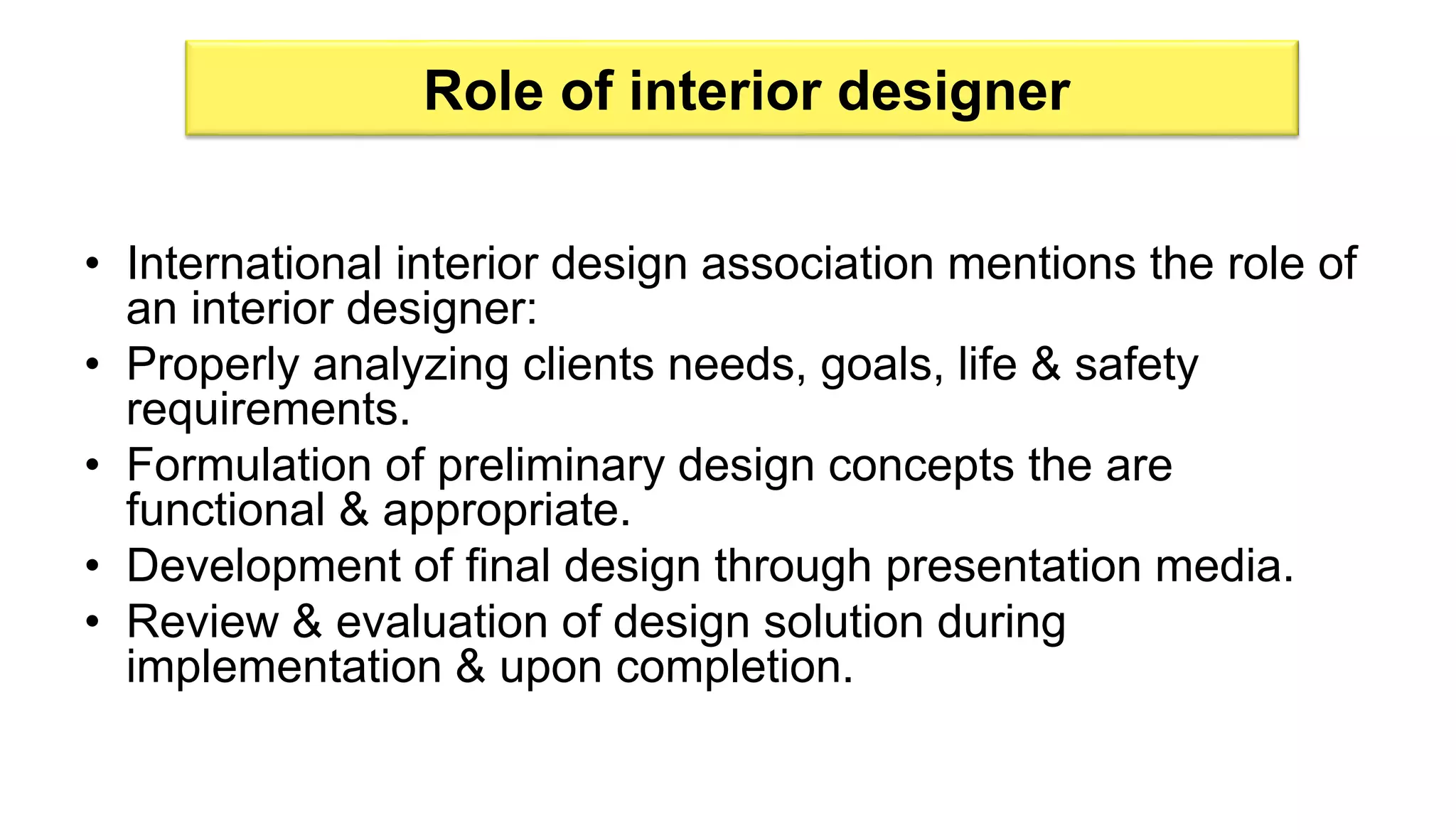 Introduction to interior design | PPTX