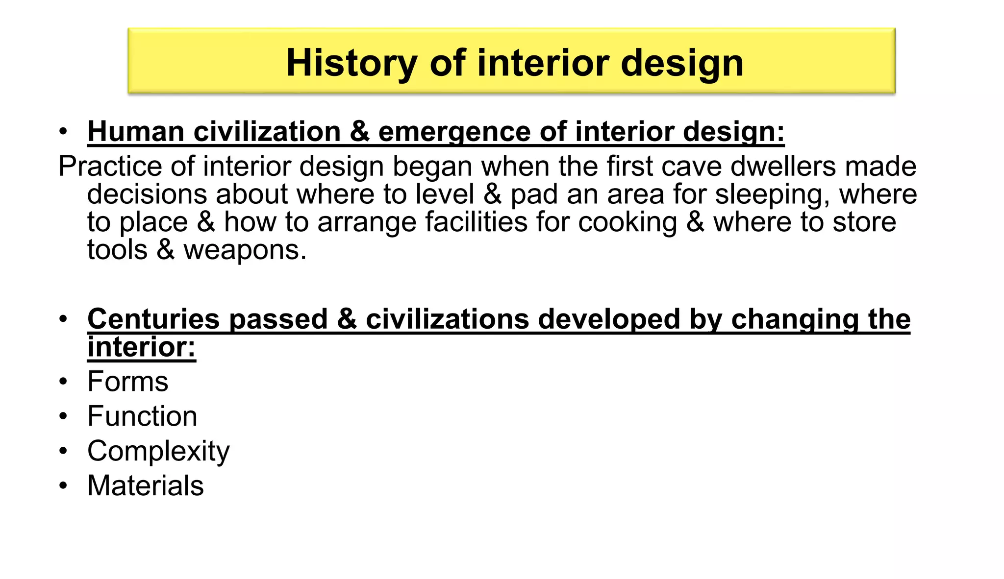 Introduction to interior design | PPTX