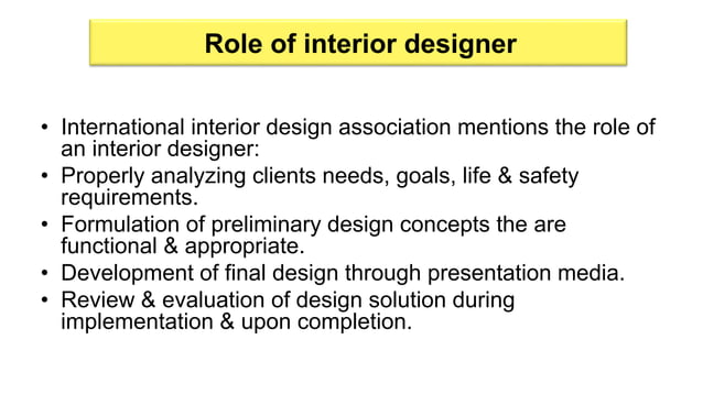 Introduction to interior design | PPTX