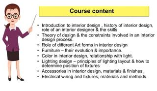 Introduction to interior design | PPTX
