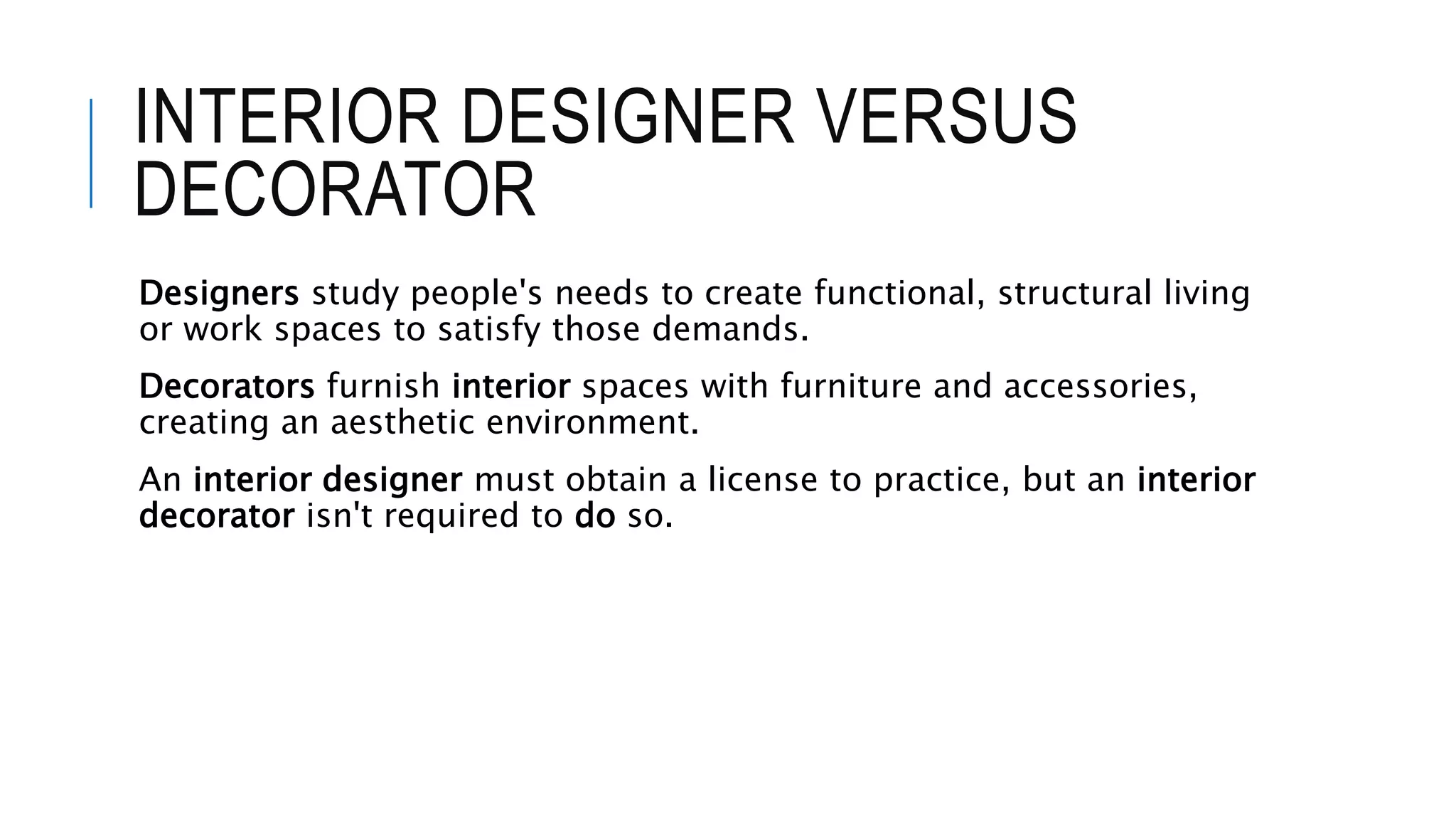 Introduction to interior design | PPTX