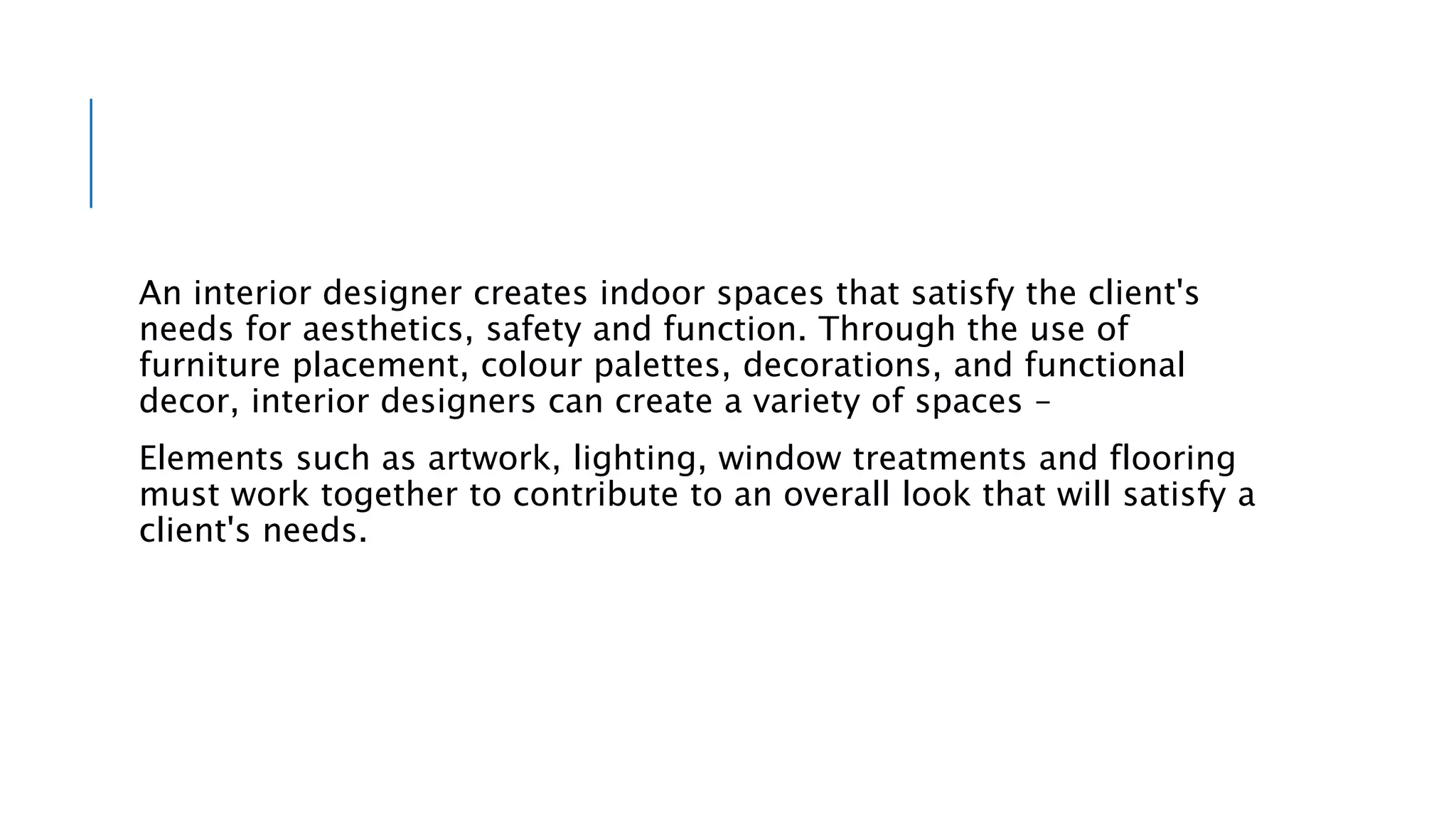 Introduction to interior design | PPTX