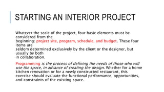 Introduction to interior design | PPTX