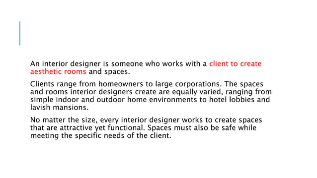 Introduction to interior design | PPTX | Interior Decorating | Home ...