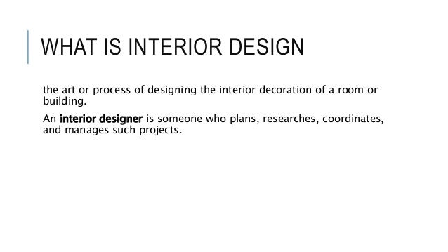 Introduction to interior design