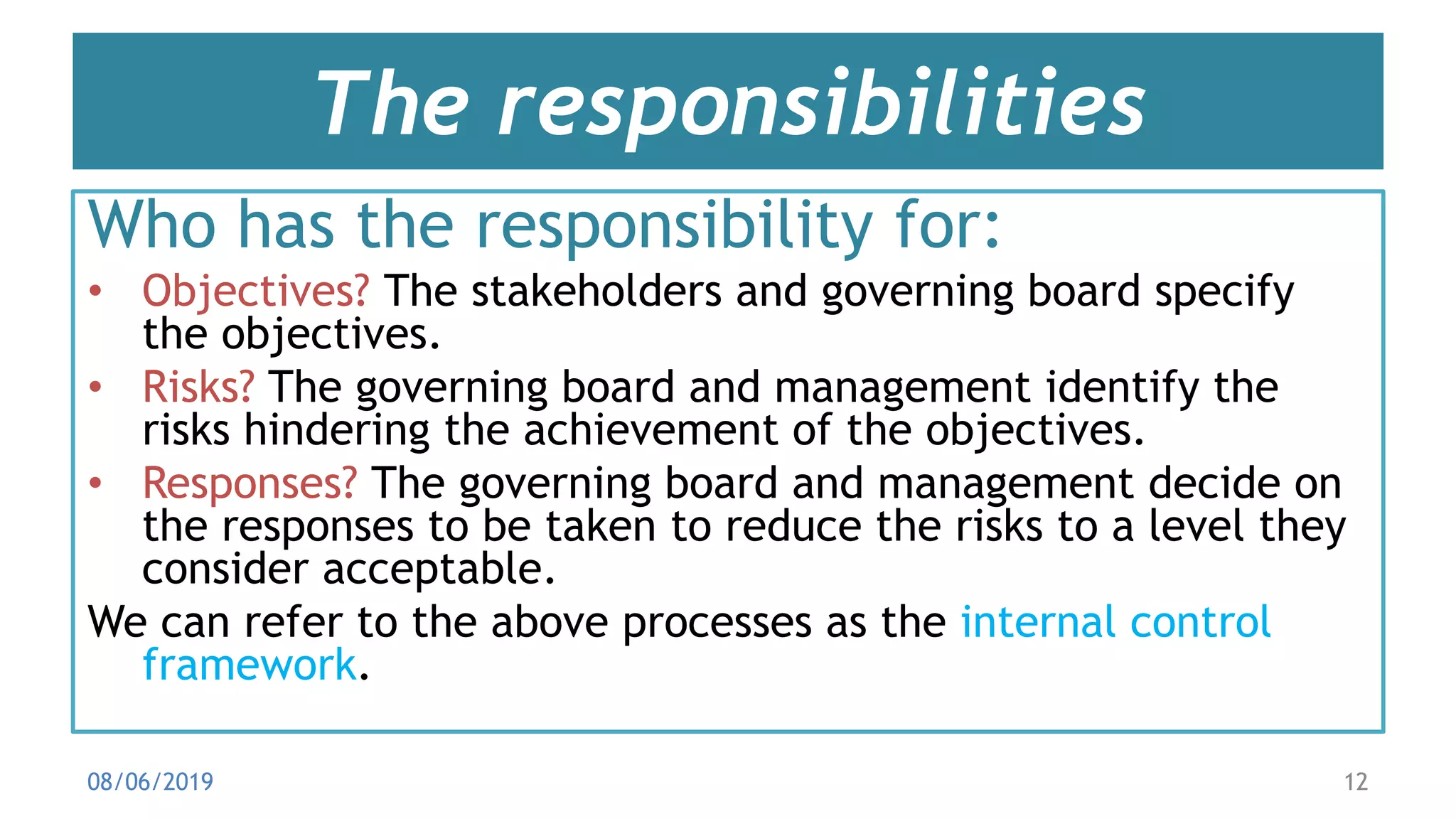 Introduction to internal auditing | PPTX