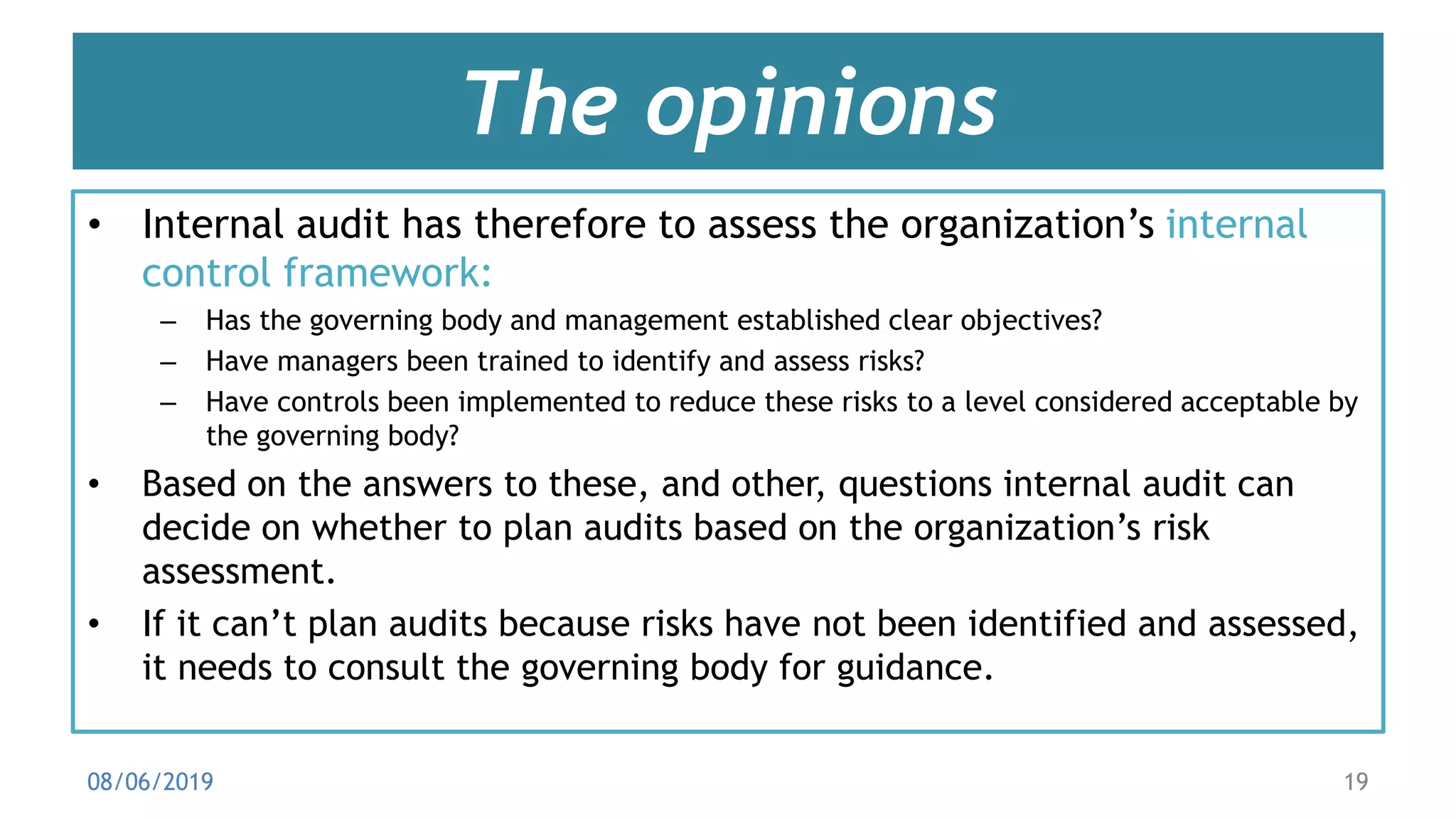 Introduction to internal auditing | PPTX