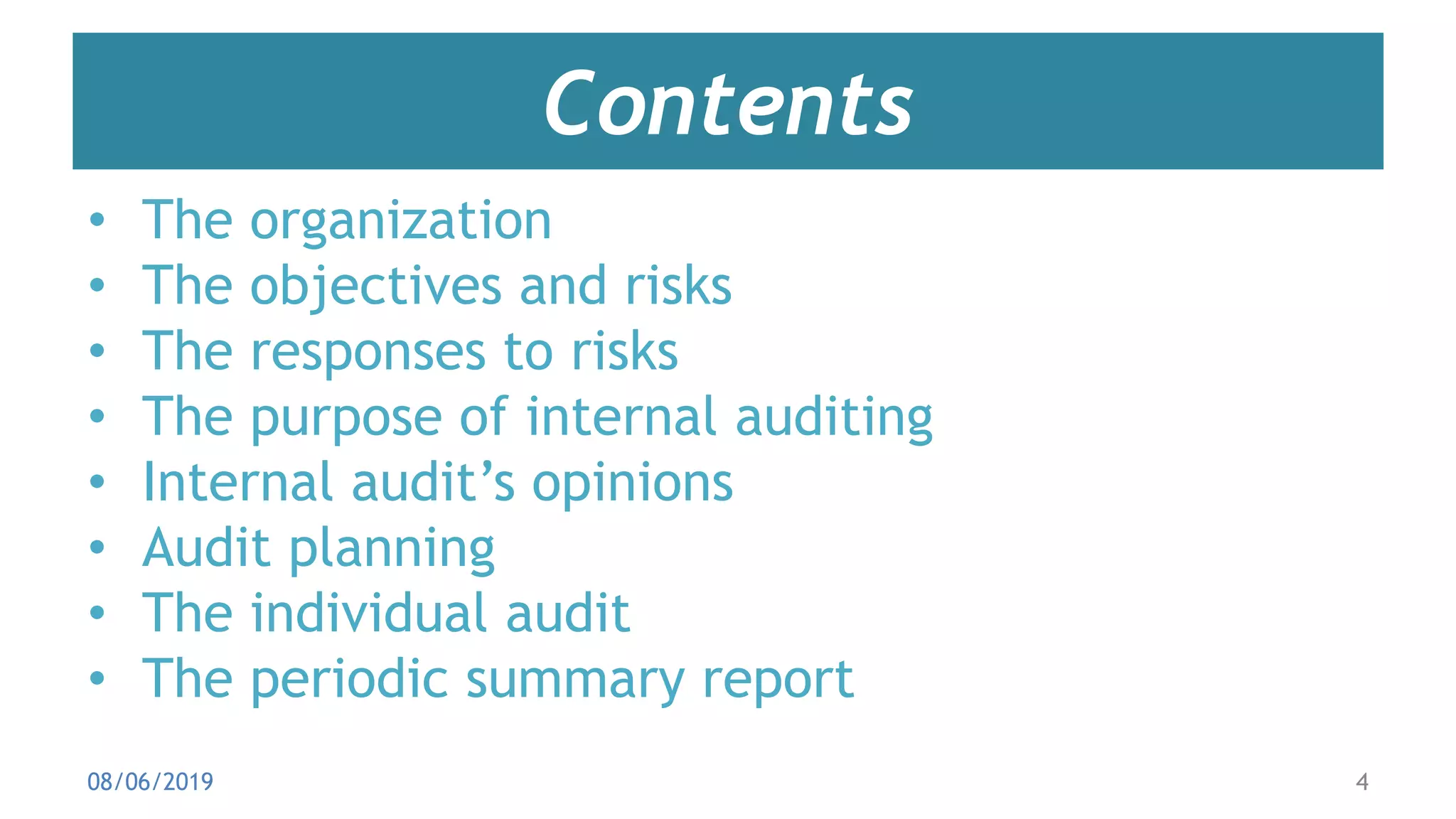 Introduction to internal auditing | PPTX