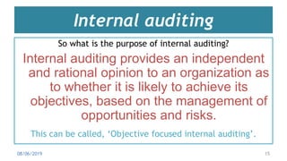 Introduction to internal auditing | PPTX