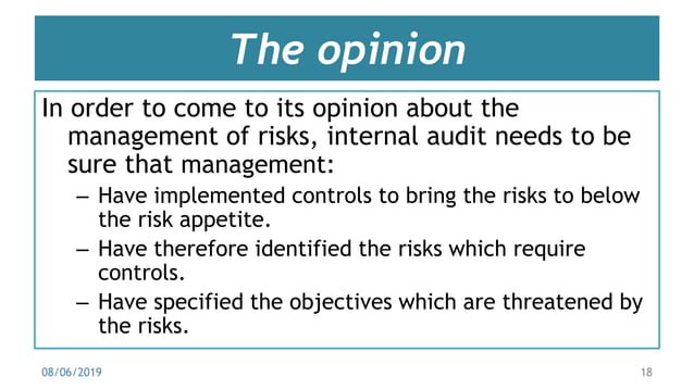 Introduction to internal auditing | PPTX | Business Accounting ...