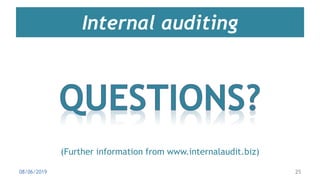 Introduction to internal auditing | PPTX