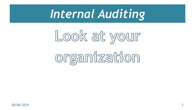 Introduction to internal auditing | PPTX | Business Accounting & Finance | Business