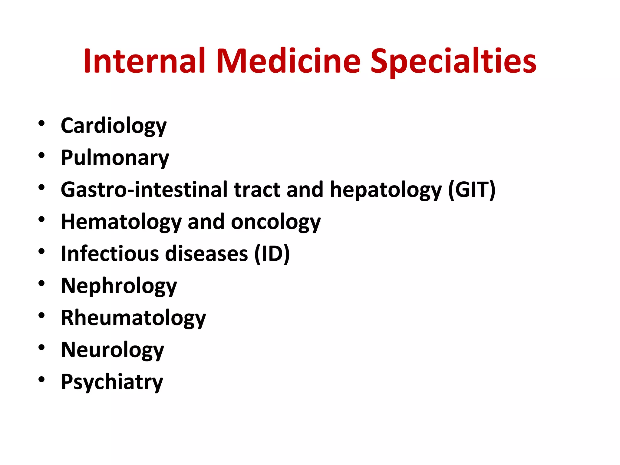 Introduction to internal medicine | PPT