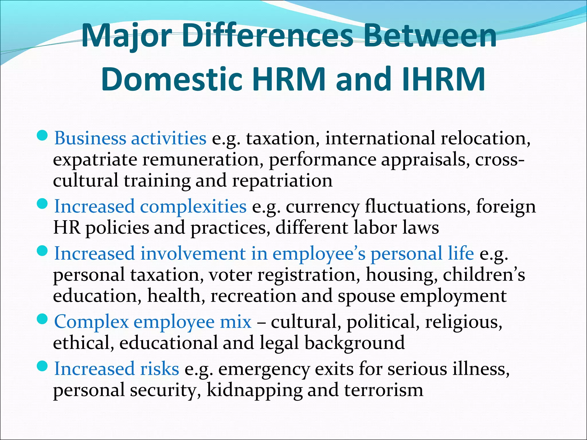 Introduction to international HRM | PPT