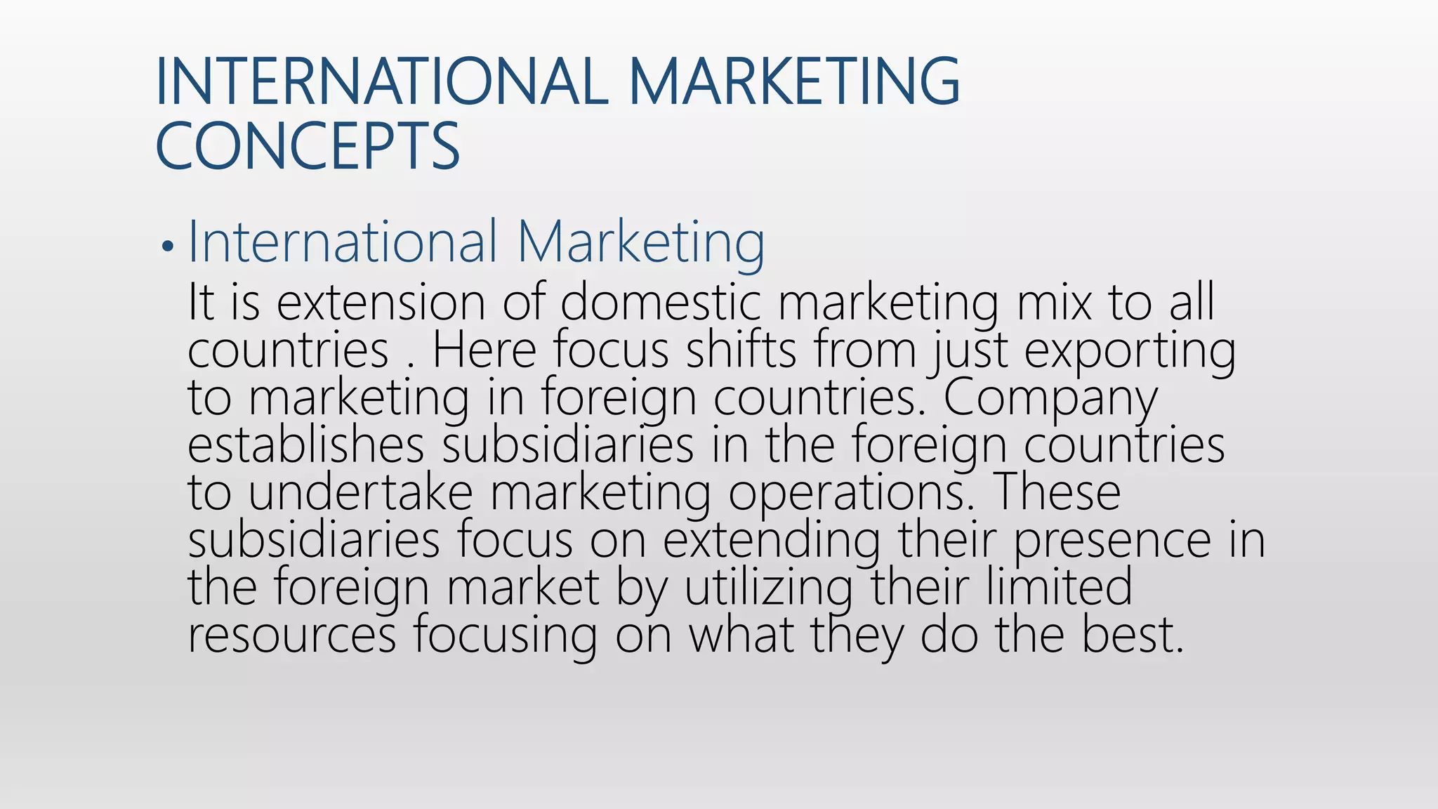 Introduction to International Marketing | PPTX