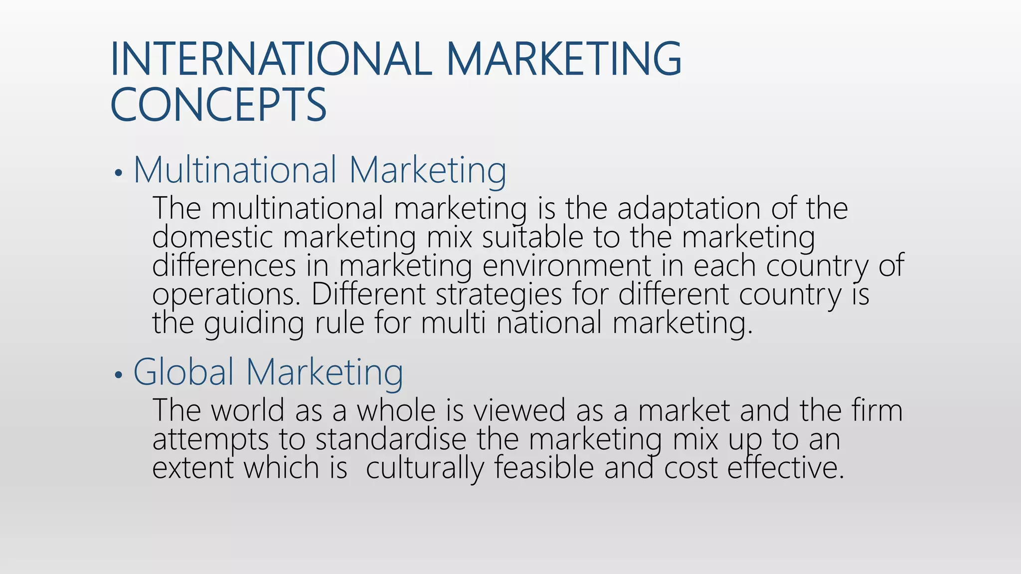 Introduction to International Marketing | PPTX