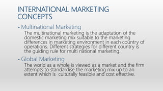 Introduction to International Marketing | PPTX