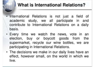 Introduction to international relation | PDF