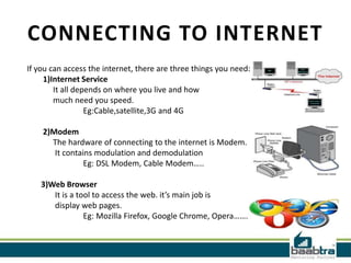 Introduction to internet | PPTX